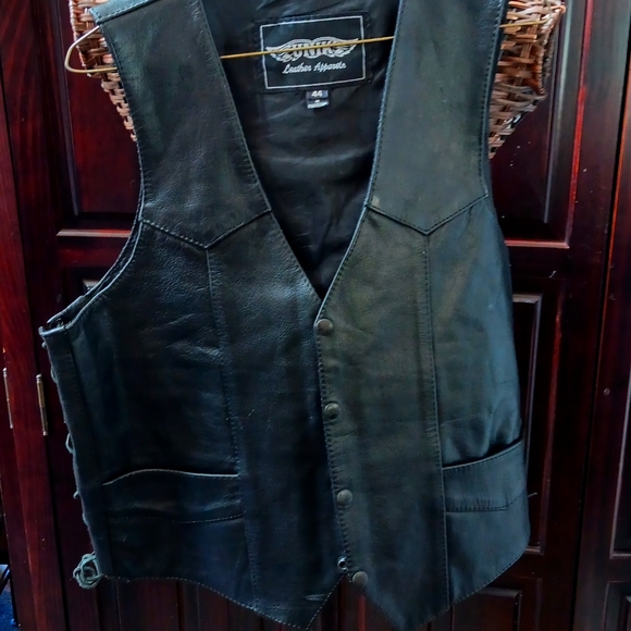 Unik | Suits & Blazers | Leather Unik Biker Vest | Poshmark